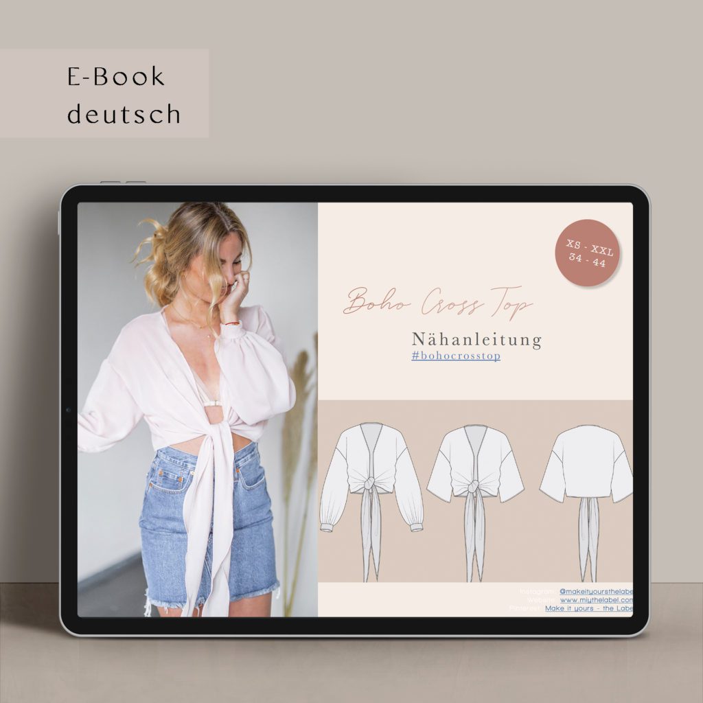 Asymmetrisches Crop Top - Schnittmuster und Anleitung • Make it Yours