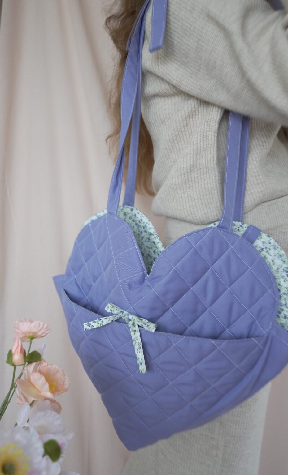 Heart Tote Bag Sewing Pattern • Make it Yours